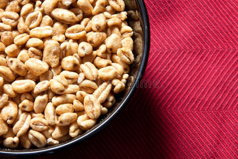 Puffed wheat stock image. Image of energy, cereal, healthy - 14803901