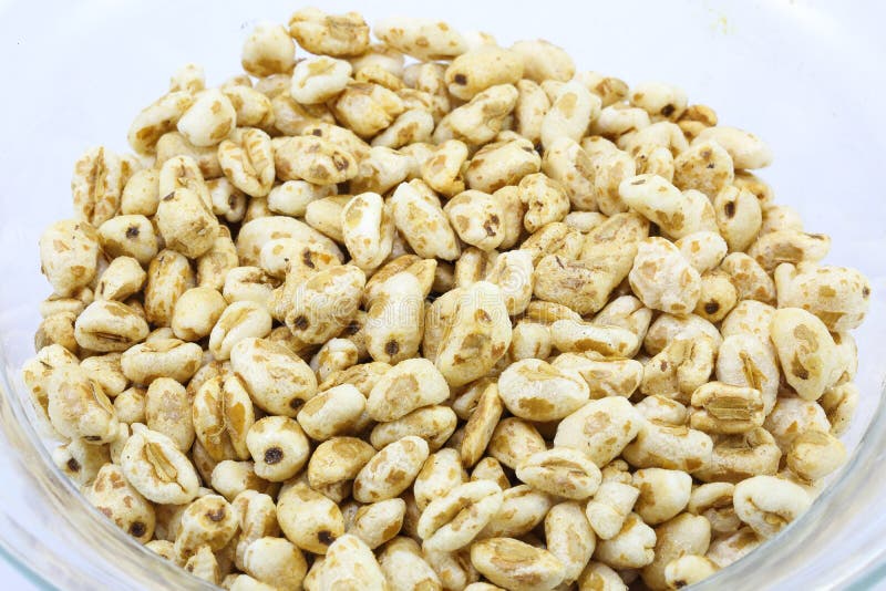 Puffed Wheat Breakfast Serial Stock Photo - Image of isolated, wheat ...