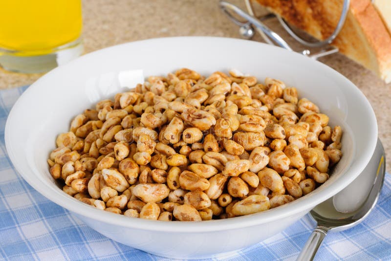 Puffed Wheat Cereal stock photo. Image of sweet, smacks - 40202188
