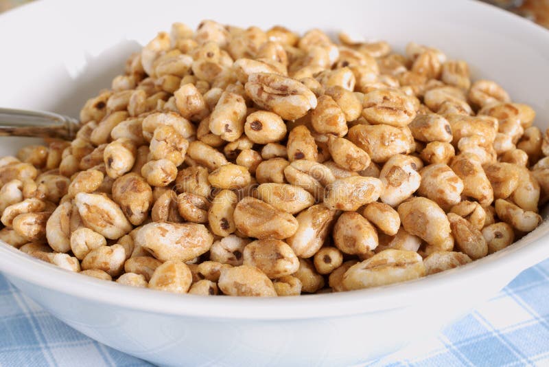 Puffed Wheat Cereal stock photo. Image of sweet, smacks - 40202188