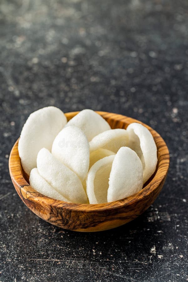 Puffed White Snack Chips. White Potato Chips Stock Image - Image of ...