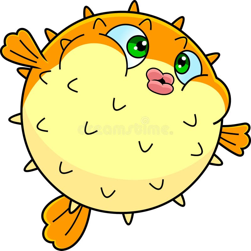 Cute Puffer Fish Cartoon Stock Illustrations – 988 Cute Puffer Fish ...
