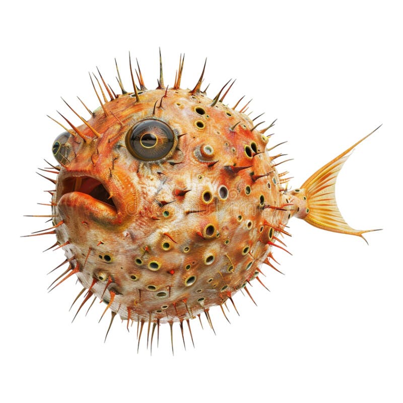 Puffer Fish on Transparent Background - Ai Generated Stock Illustration ...