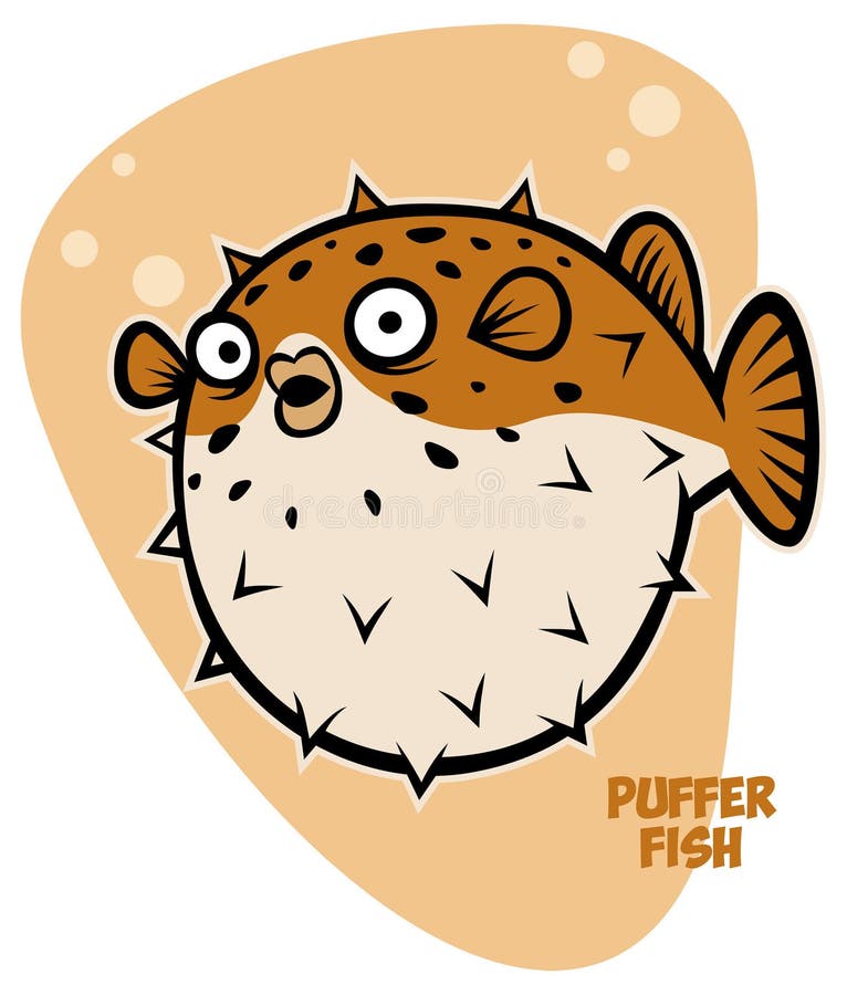 Puffer fish stock vector. Illustration of design, blow - 36104795
