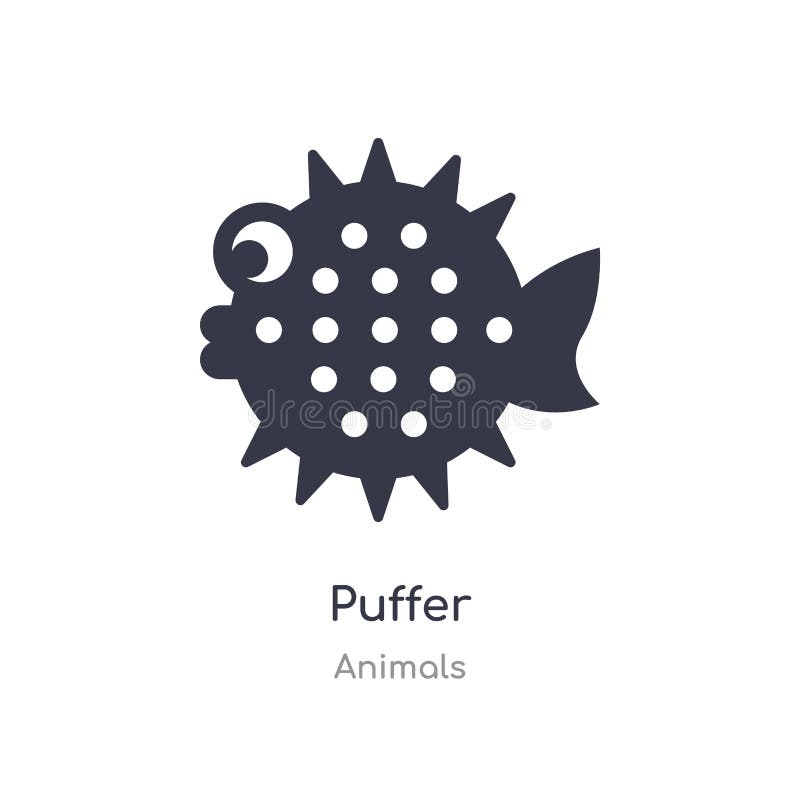 Puffer Icon. Isolated Puffer Icon Vector Illustration from Animals ...