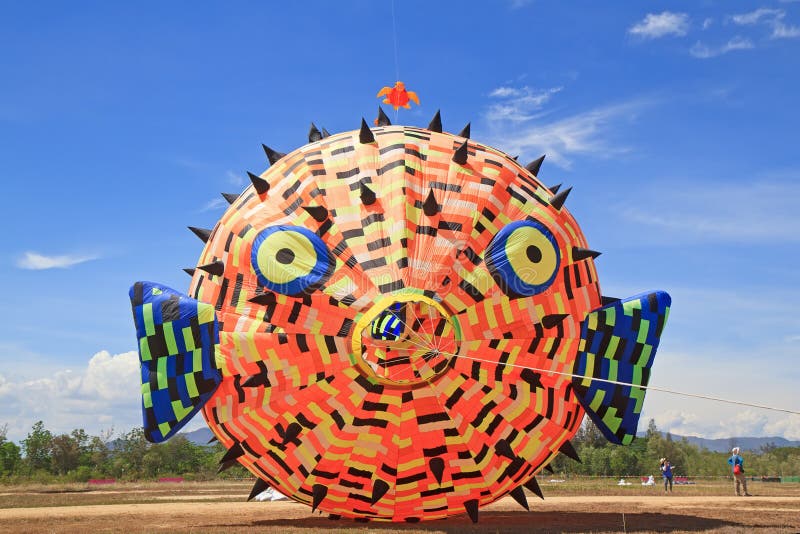 Puffer kite stock image. Image of wind, lifestyles, string - 26941559