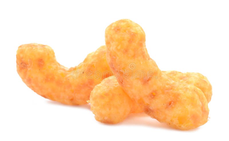 Extruded Corn Snacks Isolated on White Stock Photo - Image of healthy ...