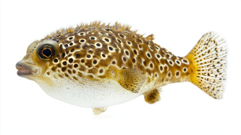 Pufferfish Displays Its Distinct Patterns and Features Showcasing Its ...
