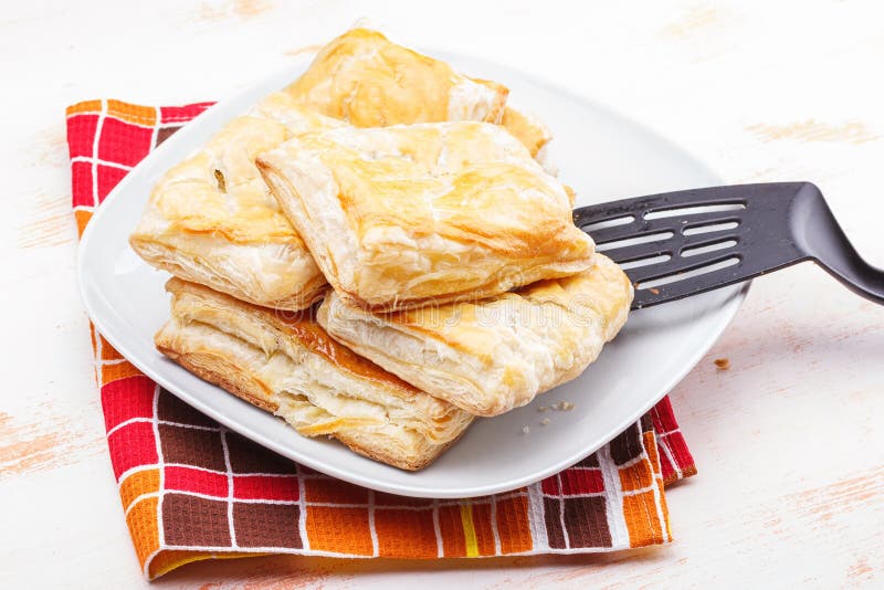 Puffs on a plate stock photo. Image of dough, food, plate - 88899236