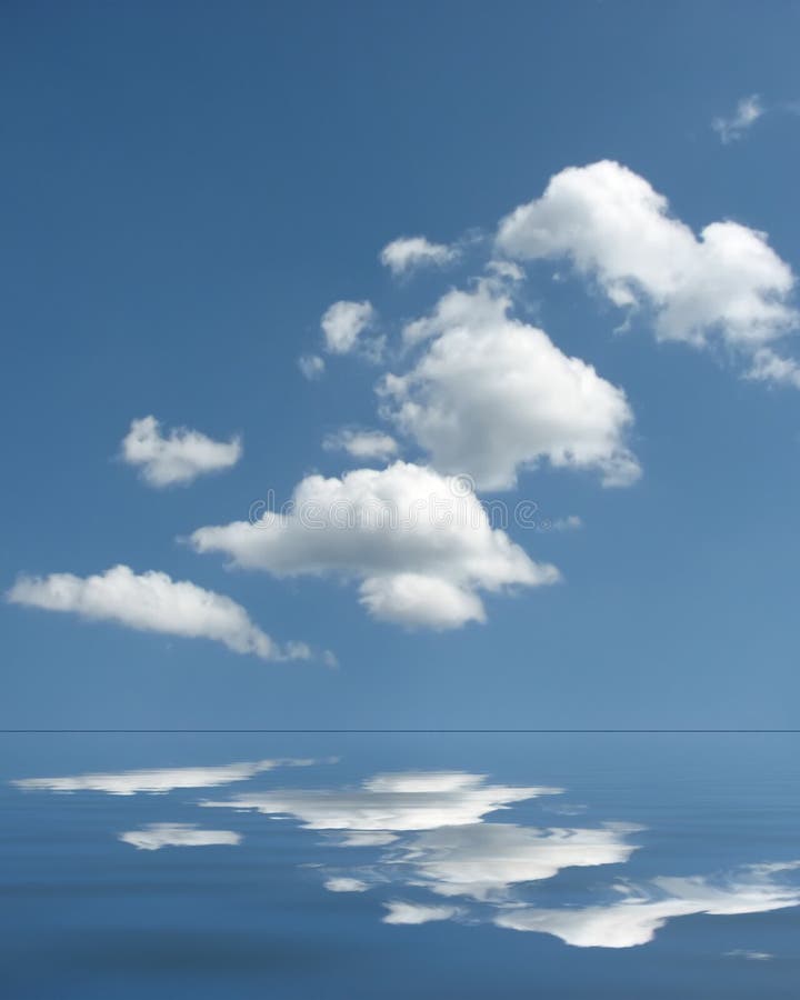 Cloud and water backdrop stock illustration. Illustration of pattern ...