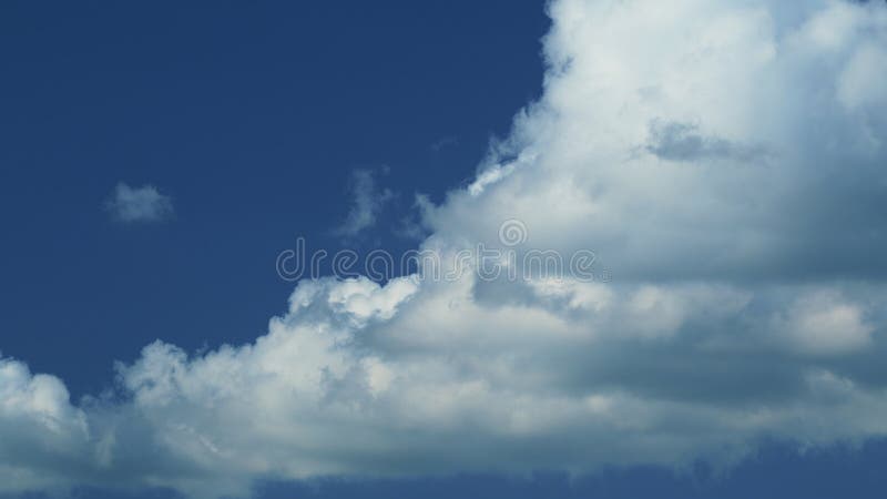 Puffy Fluffy White Clouds. Cumulus Cloud Cloudscape. White Fluffy ...