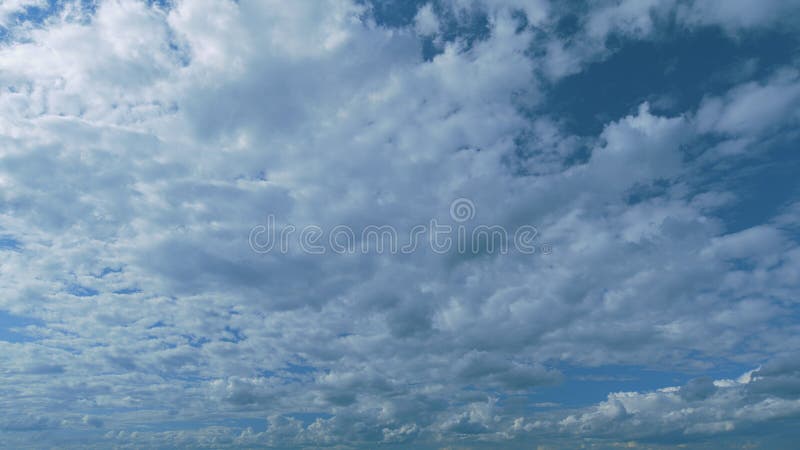 Puffy Fluffy White Clouds. Cumulus Cloud Cloudscape. White Fluffy ...