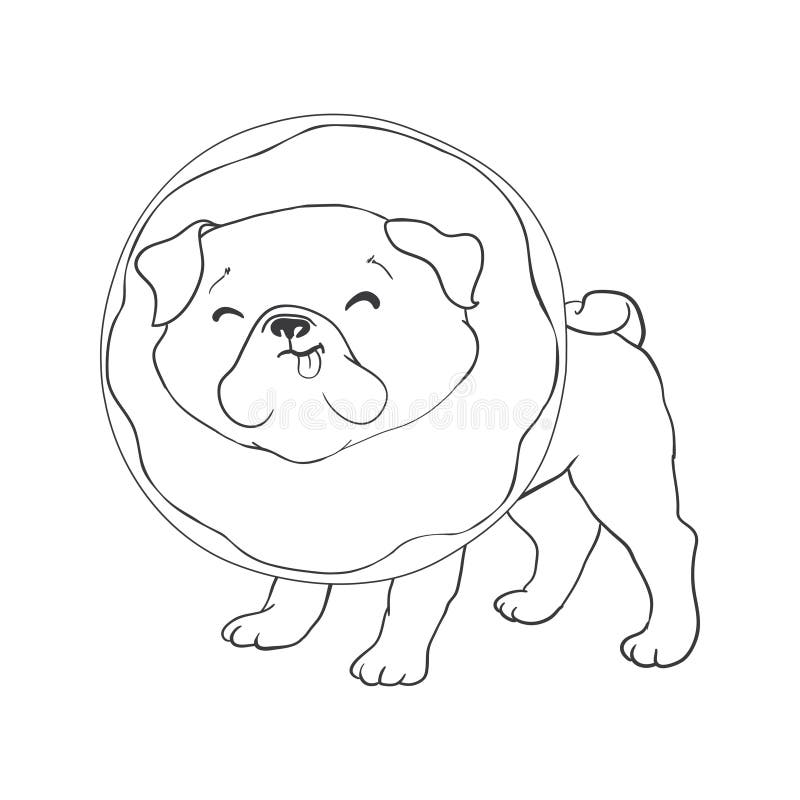 Pug Vector Hand Drawing Illustration in Black Color Stock Vector ... Pug Vector Hand Drawing Illustration in Black Color Stock Vector ...