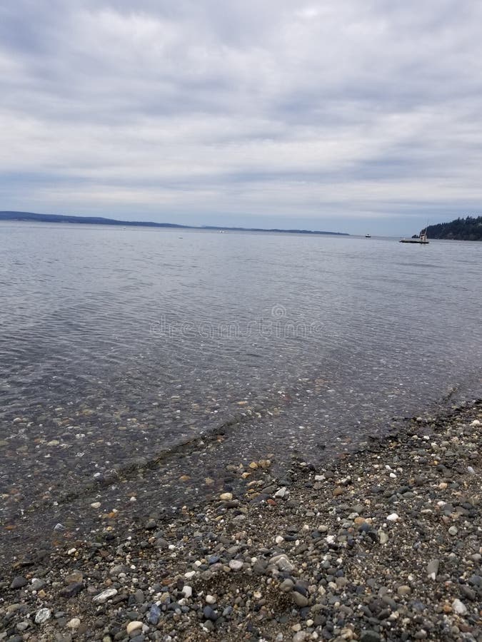 Puget Sound, stock image. Image of puget, kayak, beach - 128250001