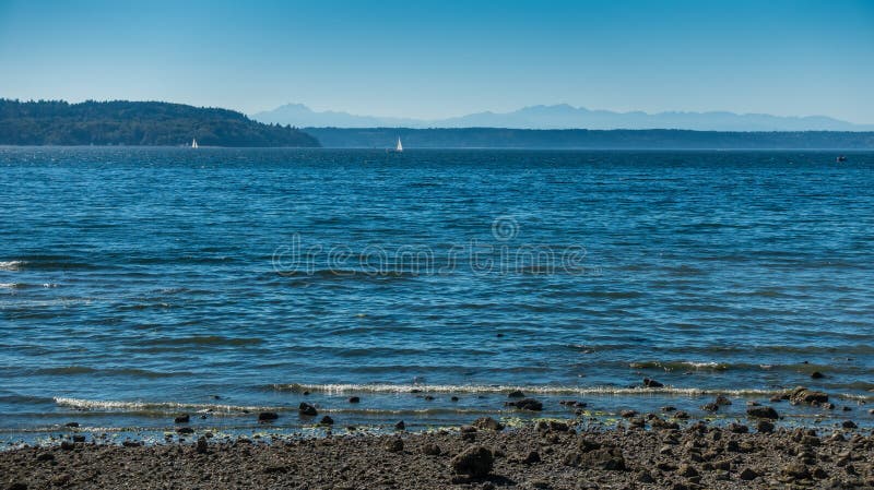 Puget Sound Landscape stock image. Image of landscape - 75683011