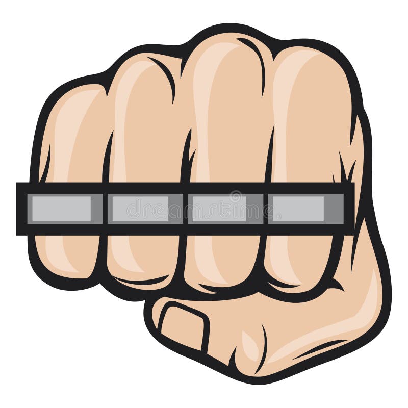 Pugno illustrazione vettoriale. Illustrazione di uomo - 39476509