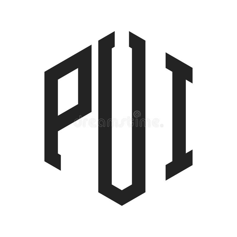 PUI Logo Design. Initial Letter PUI Monogram Logo Using Hexagon Shape ...