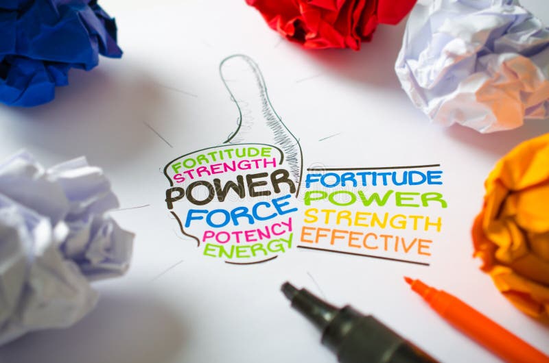 Puissance et force image stock. Image du créativité, conception - 48096903