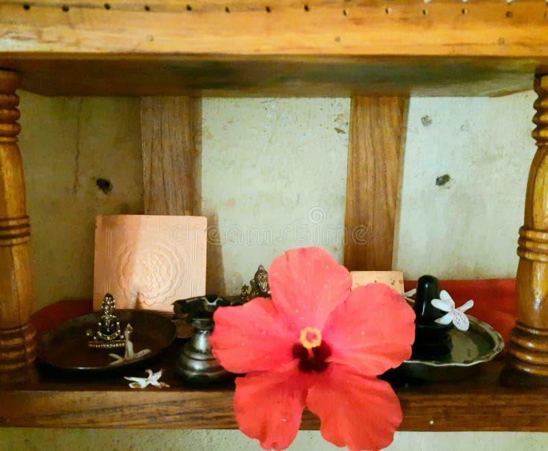 The puja house inside home stock photo. Image of inside - 213410320