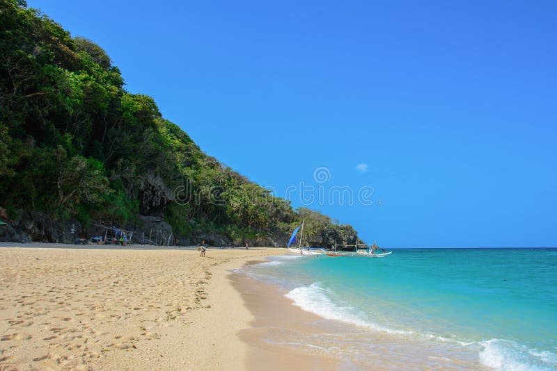 Puka Beach, the Northern Part of Boracay Island Stock Photo - Image of ...
