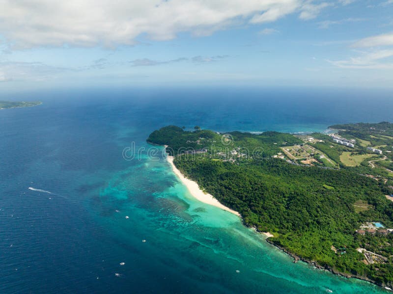 Puka Shell Beach in Boracay Island. Philippines Stock Photo - Image of ...
