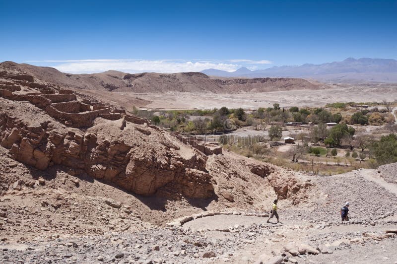Pukara de Quitor stock image. Image of hill, quitor, fortress - 18132445