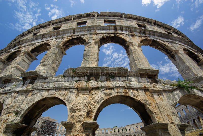 Pula stock image. Image of ruin, colosseum, culture, monument - 23680859
