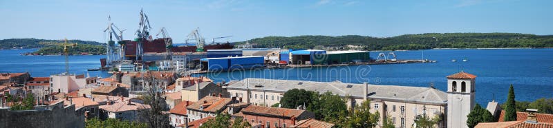 Pula Croatia stock photo. Image of ship, transport, docks - 10937344
