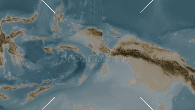 Pulau Adi Island in the Ceram Sea. Sepia Map. Slide Stock Video - Video ...