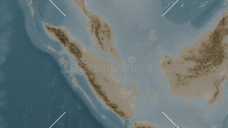Pulau Belat Island in the South China Sea. Sepia Map. Slide Stock ...