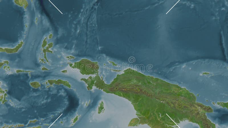 Pulau Biak Island in the South Pacific Ocean. Satellite Map. Slide ...