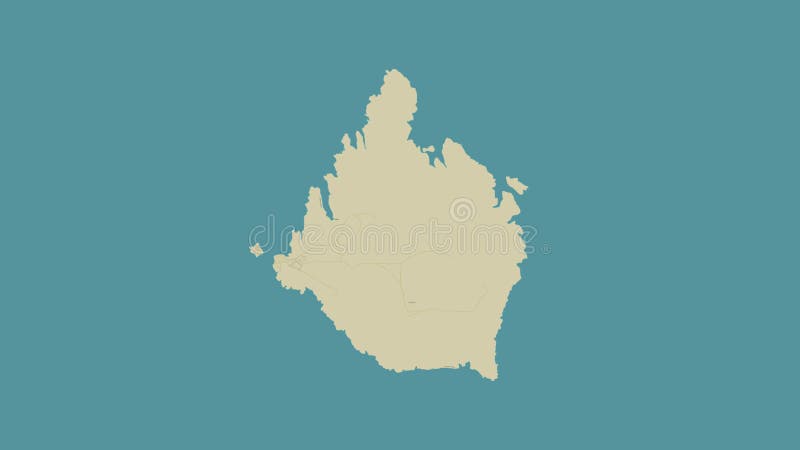 Pulau Liat. Indonesia. Topo Humanitarian Stock Illustration ...