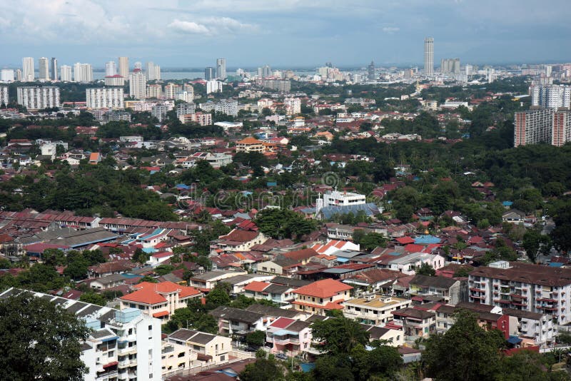 Pulau Pinang Skyline, Malaysia Stock Image - Image of island, pulau ...