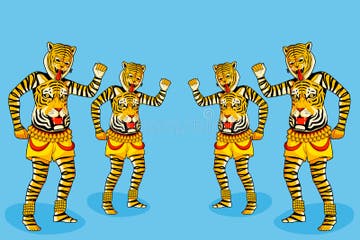 Pulikali Stock Illustrations – 104 Pulikali Stock Illustrations ...