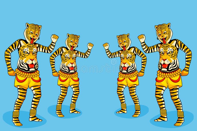 Pulikali Stock Illustrations – 104 Pulikali Stock Illustrations ...