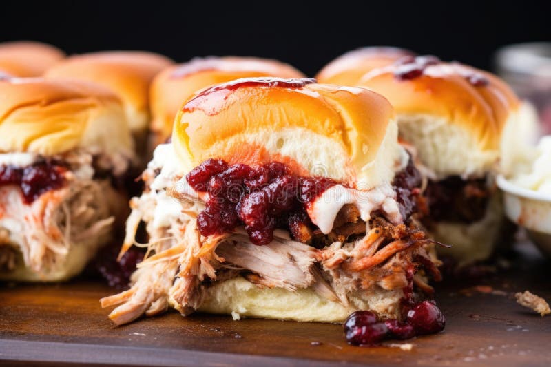 Pull-apart Meat on Toasted Bun Stock Photo - Image of food, generated ...