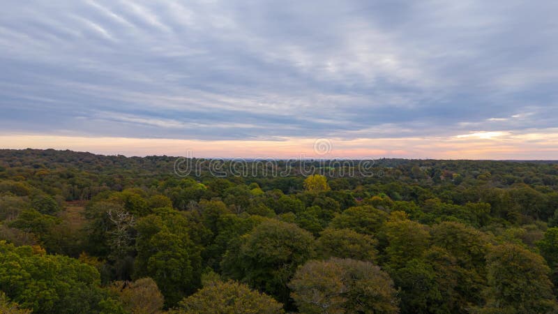 Pull-back Time-lapse Aerial Footage of the Clouds Moving Over a Thick ...
