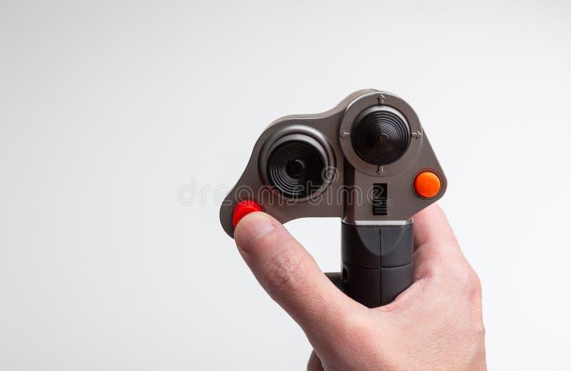 A Fighter Aircraft Control Column Game Controller Stock Photo - Image ...