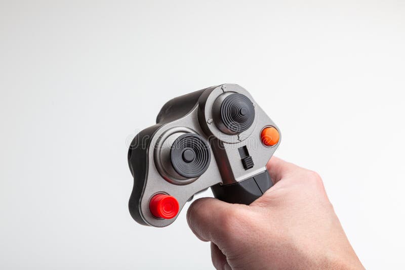 A Fighter Aircraft Control Column Game Controller Stock Image - Image ...