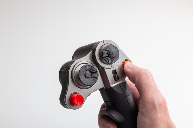 A Fighter Aircraft Control Column Game Controller Stock Photo - Image ...