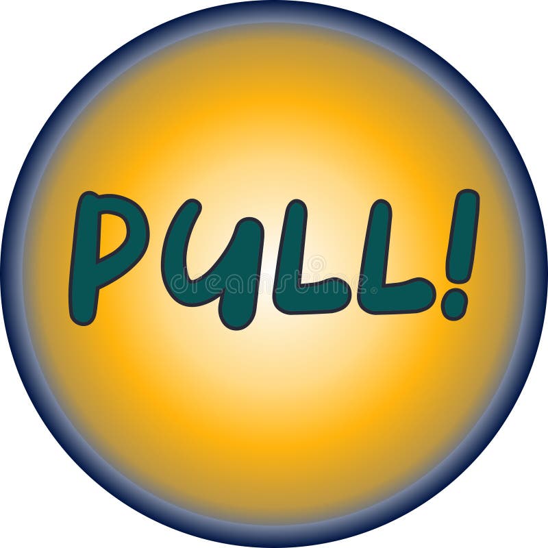 Pull - the Command Symbol is Round and Yellow in Color with Dark ...