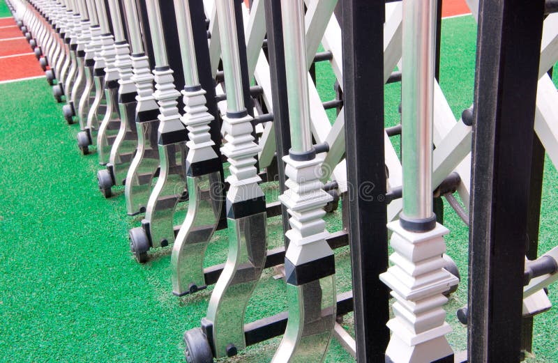 Pull the gate stock photo. Image of cart, gate, perspective - 17583214