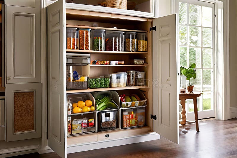 Pull Out Pantry a Pull Out Pantry with Adjustable Shelves Maxim Stock ...