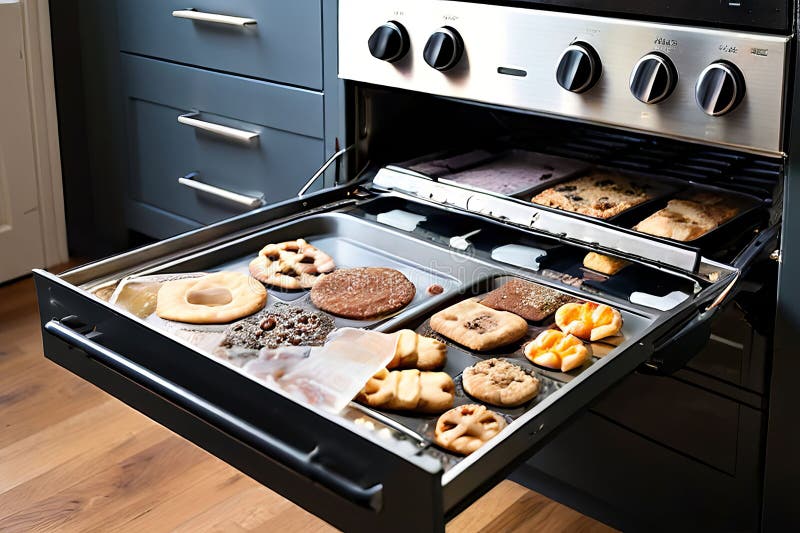 Pull Out Vertical Cookie Sheet Organizer Stock Illustration ...