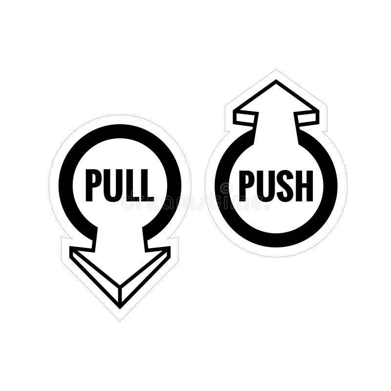 Push Pull Icon Stock Illustrations – 1,678 Push Pull Icon Stock ...