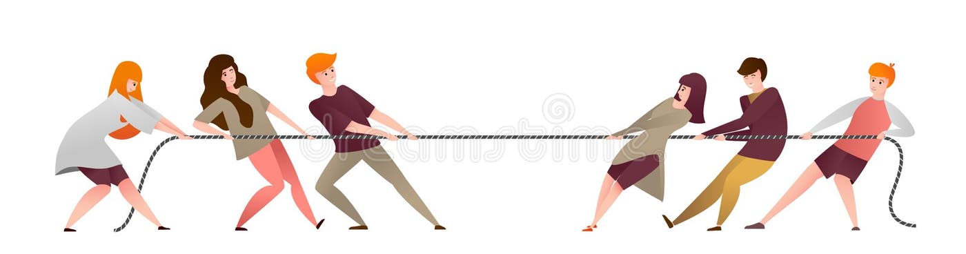 Cartoon Pulling Rope Stock Illustrations – 1,185 Cartoon Pulling Rope ...