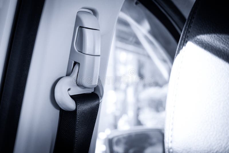 Pull Safety Belt Interior Car Stock Image - Image of design, insurance ...
