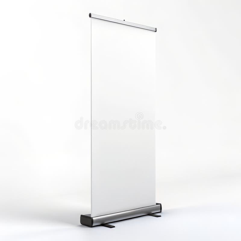 Pull-Up Banner Mockup Vertical, White, Blank, Advertising, Display ...