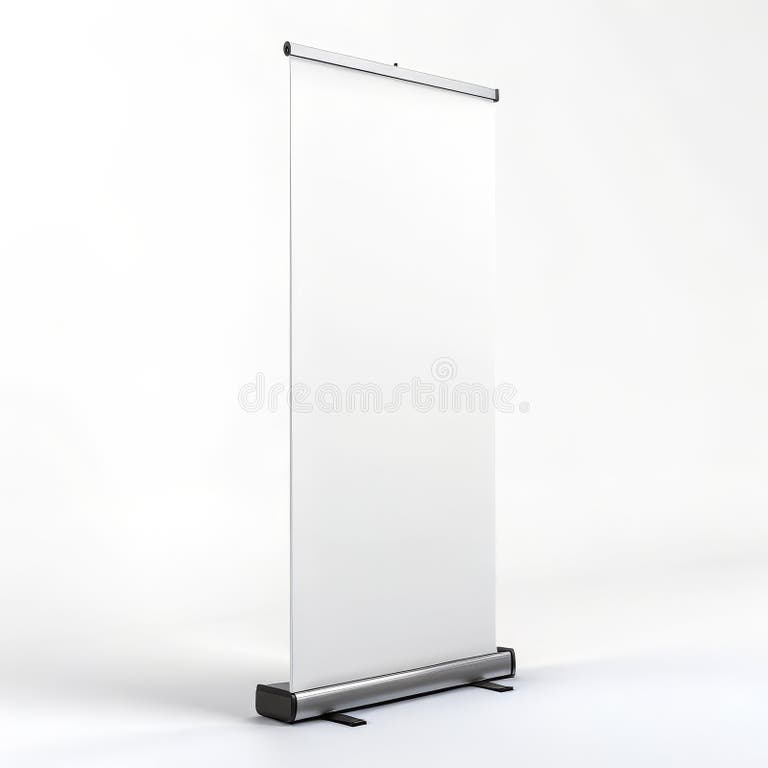 Pull-Up Banner Mockup Vertical, White, Blank, Advertising, Display ...