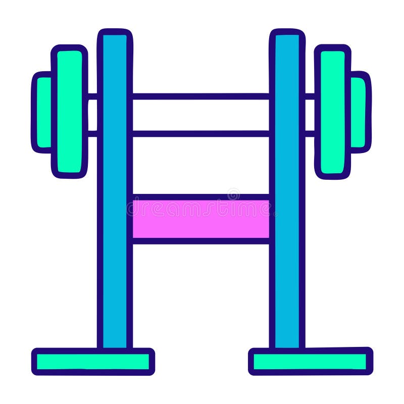 Pull Up Bar Gym Equipment Icon Stock Vector - Illustration of power ...